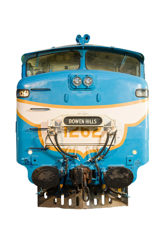 1250 Class Diesel Electric Locomotive No. 1262; - Queensland Museum
