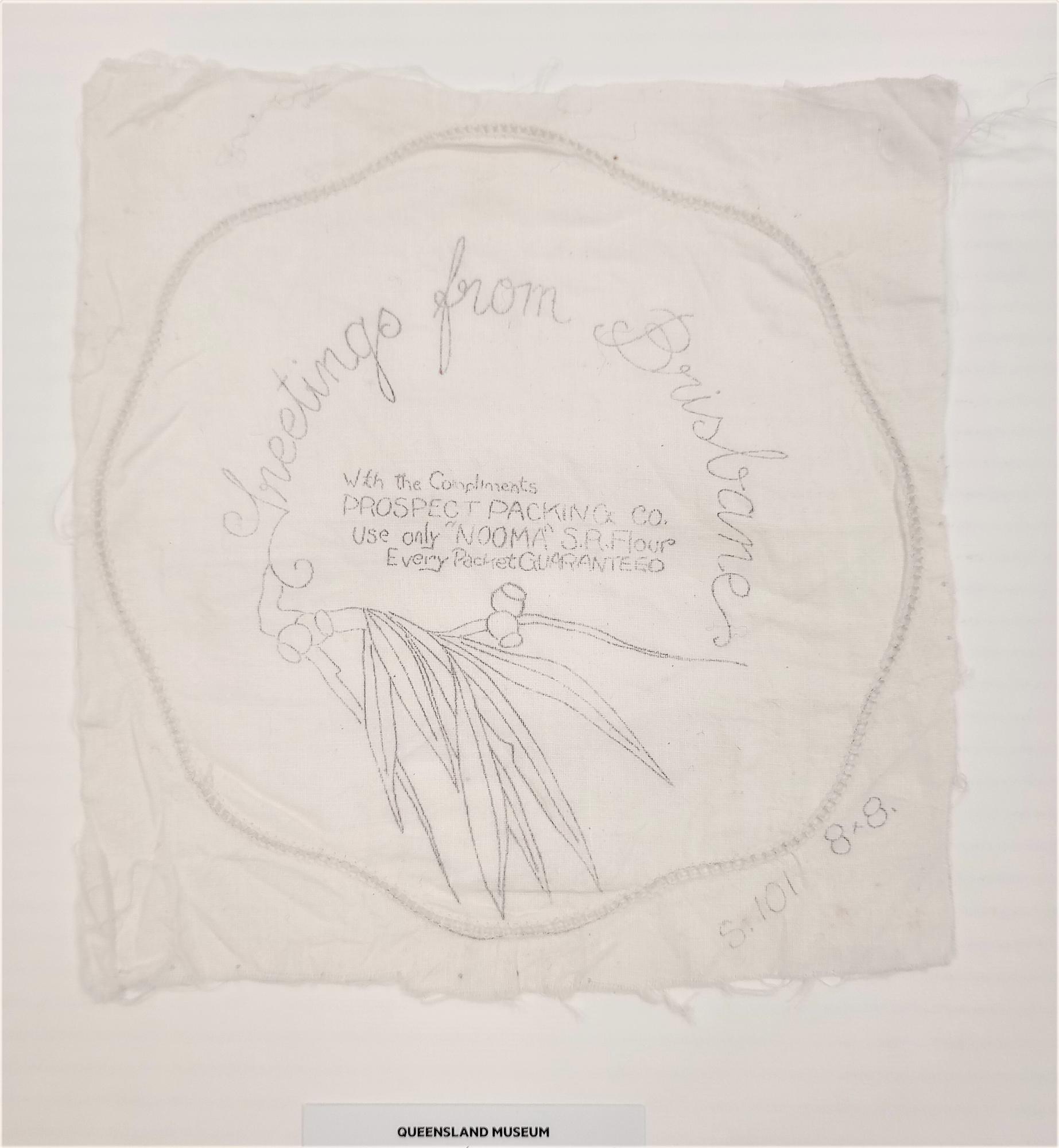 Flour bag stencil; H50906 - Queensland Museum