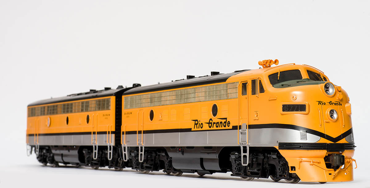 Model - Denver and Rio Grande Western Railroad F9 Diesel Locomotive ...